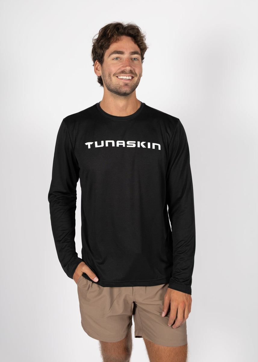 Echo Performance Long Sleeve | Black – Tunaskin Aquatic Apparel