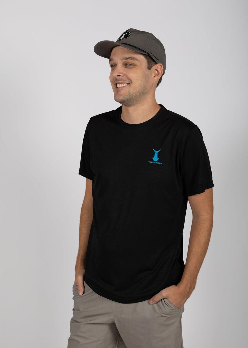Echo Performance Short Sleeve | Black – Tunaskin Aquatic Apparel